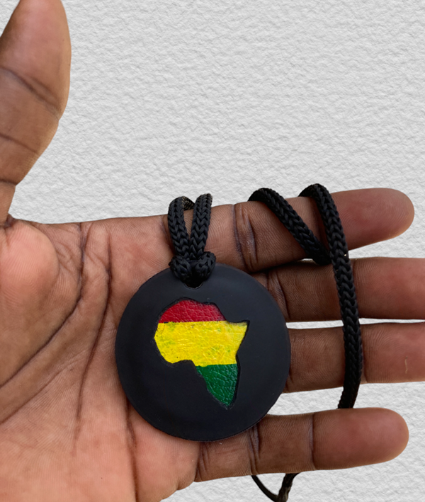 African Medallion Necklace - RraP Leathers GH